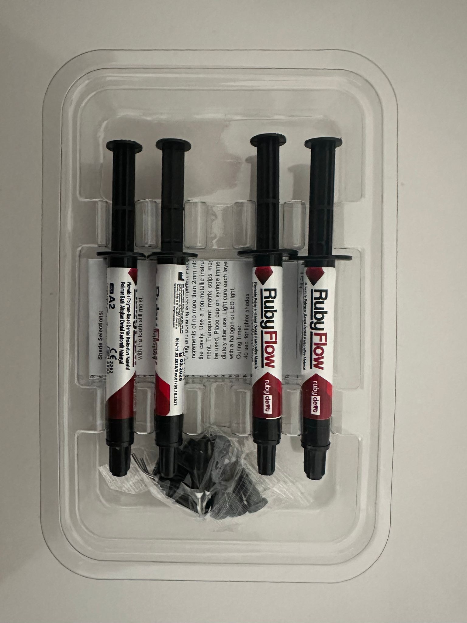 Ruby Flow Akışkan Kompozit 4'lü - Fiyatı ve Çeşitleri Edental Diş ...